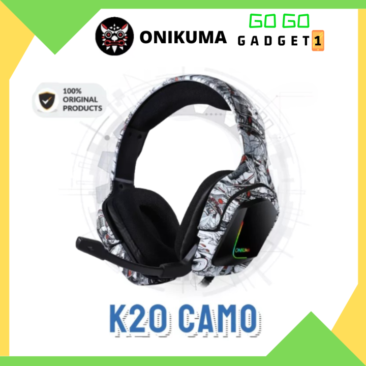 ONIKUMA K20 Gaming Headset with Mic and Noise Cancellation Headphone ...