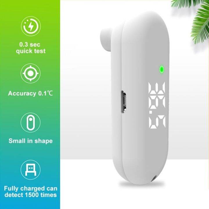 Thermometer Rechargeable Infrared Forehead USB Non-contact Thermometer ...