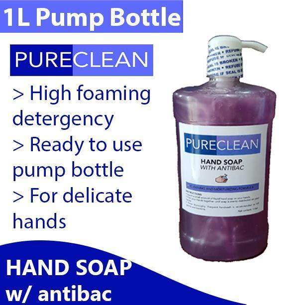 PURECLEAN Liquid Hand Soap with ANTIBAC Lavender Scent - 1 liter pump ...