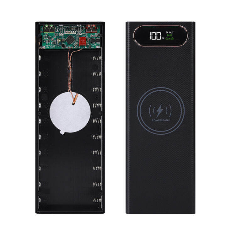 Dual USB 10*18650 Power Bank Case Mobile Phone Fast Charger Storage DIY Shell Digital Display ...