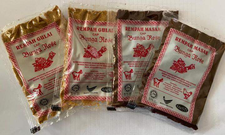 REMPAH GULAI & MASAK CAP BUNGA ROSE Kari ayam/ikan/daging🔸Gulai Nasi ...