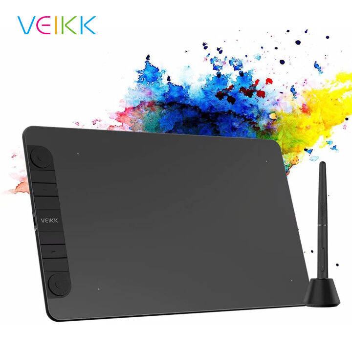 VEIKK VK1060PRO Drawing Graphic Tablet 10x6 inch Digital Pen Tablet ...
