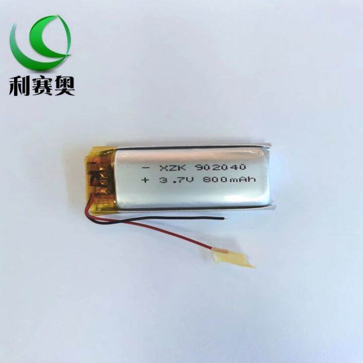 2023-Free shipping Suitable for 3.7V rechargeable battery 902040 polymer lithium 800MAH ...