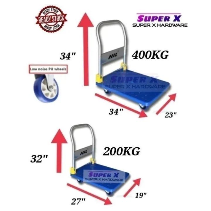 Remax HIL 150KG 400KG Heavy Duty Foldable PVC Platform Hand Truck ...