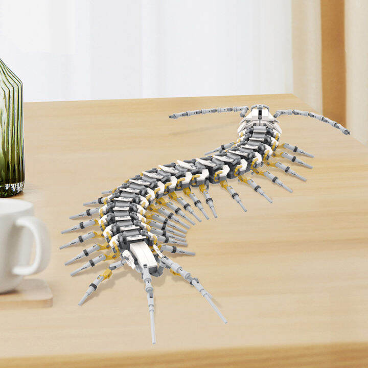 BuildMoc creative cool mecha centipede building block toy | Lazada PH