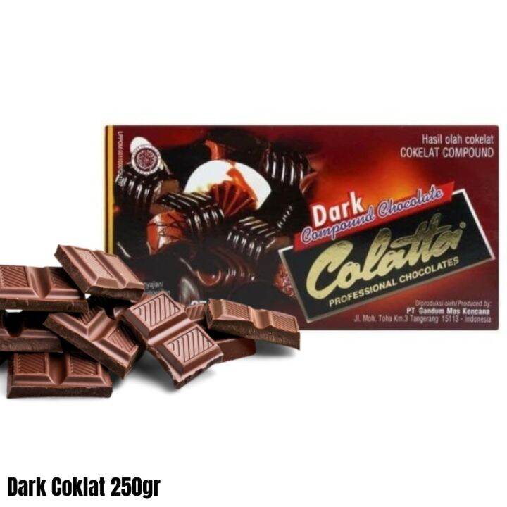 Dark Chocolate Compound Collata Kokoa Bite Cocok Untuk Dijadikan ...