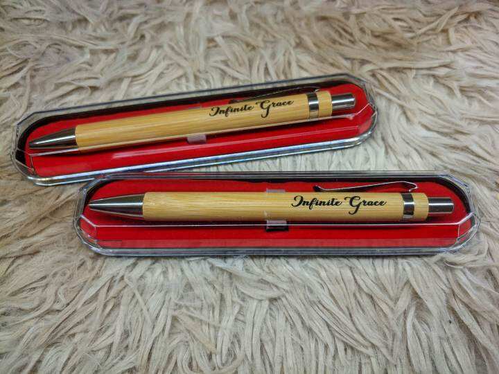 PERSONALIZED BAMBOO PEN (LASER ENGRAVED) | Lazada PH