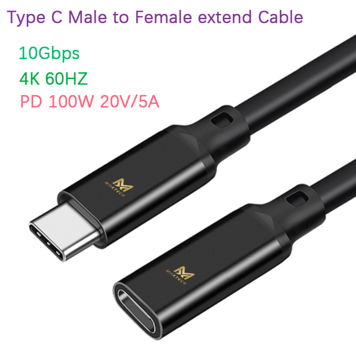 Type C extend cable USB C extend cable extension cable type c male to female cable Support Video ...