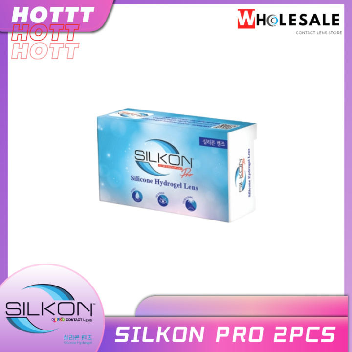 Silkon Pro Series 1 Month Clear Contact lens 2 pcs , Silicone Hydrogel lens | Lazada