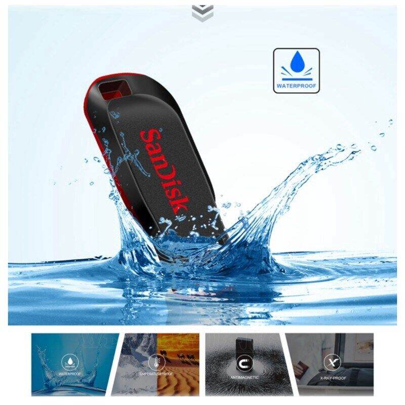 แฟลชไดร์ฟ SANDISK Flash Drive CRUZER BLADE USB 2.0 (SDCZ 50 - B 35) 8GB ...
