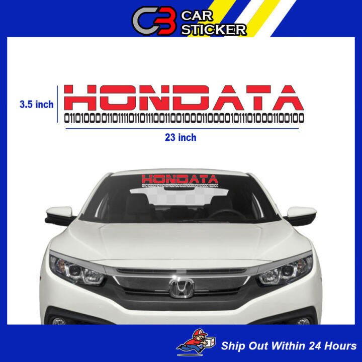 Hondata Racing Car Sticker / cs707 | Lazada