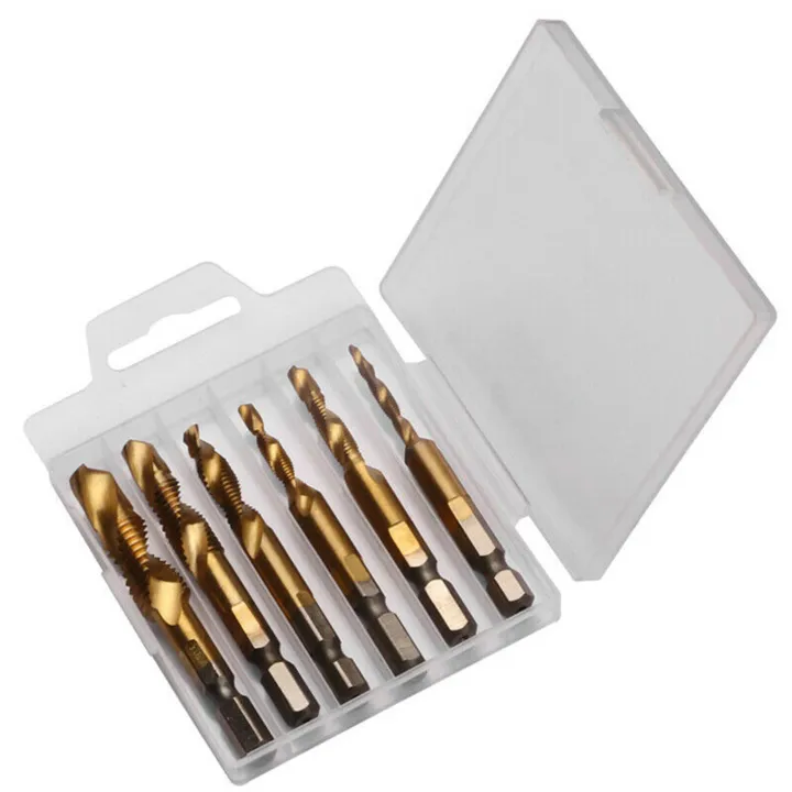 6PCS Titanium HSS Drill Bit Set For Metal Wood And Concrete Bala ng ...