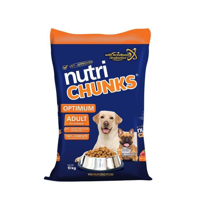 【COD】 Nutri Chunks Optimum BeefChicken 1kg Repack Adult Dog Food ...