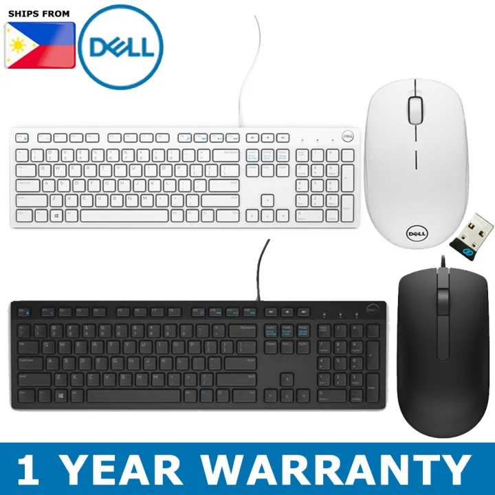 Dell KB216 KM117 Multimedia Keyboard USB USB Optical Mouse Combo thin ...