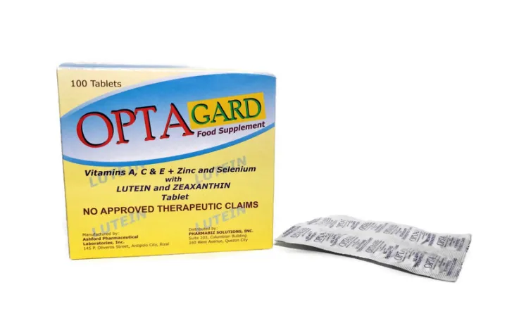 OPTAGARD - Vitamin A , C & E + Zinc + Selenium + Lutein + Zeaxanthin ...