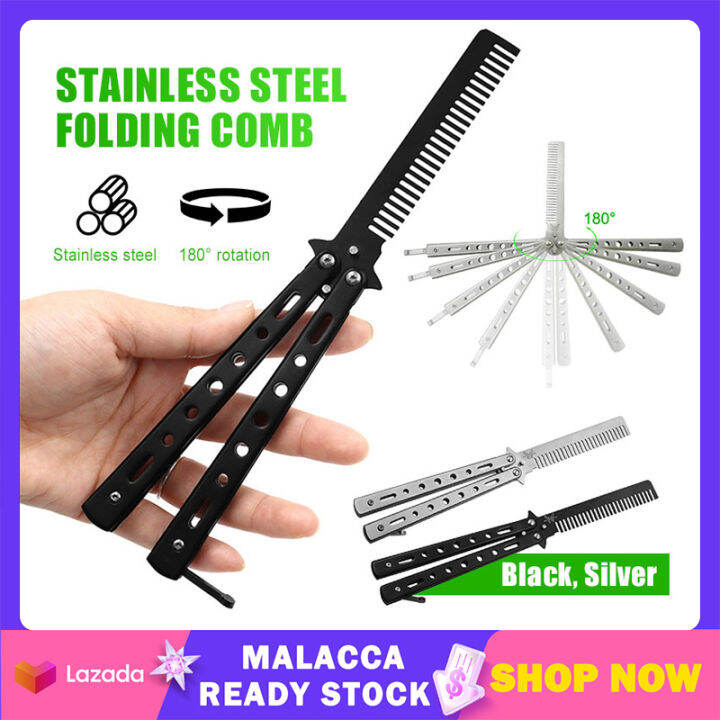 Butterfly Comb Foldable Training Practice Stainless Steel Butterfly ...