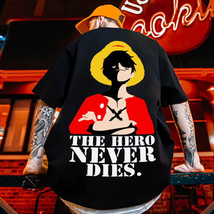 Luffy Reversible Printed T-Shirt S-3XL Oversized 180GSM High Quality ...