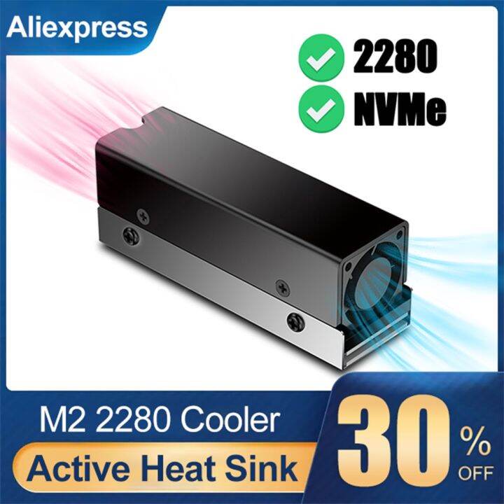 M.2 SSD PCI-E Nvme Cooling Fan M2 2280 Solid State Hard Disk Radiator ...