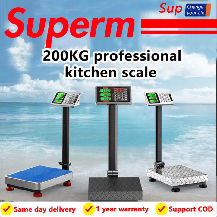 Rechargeable high-precision 200Kg electric weighing scale digital Scale ...