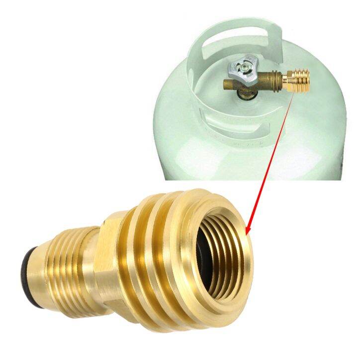 Camping Stove Propane Tank Adapter Solid Brass Regulator Valve Safety ...