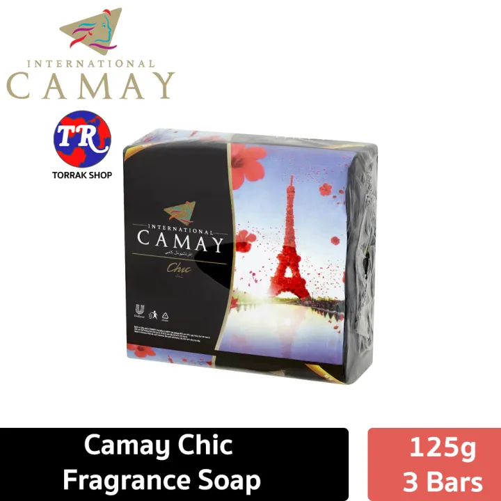 Camay Chic Soap Bars คาเมย์ สบู่ก้อน สูตร กลิ่นหอม 125g 3 soap bars ...