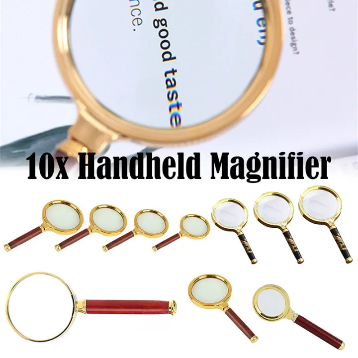 Antique Handheld Magnifier Portable Elderly Reading Magnifying Glass ...