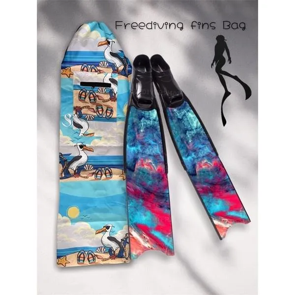 ถุงผ้าใส่ฟินฟรีไดฟ์ แบบกันน้ำ Freediving fins Shoulder bag | Lazada.co.th