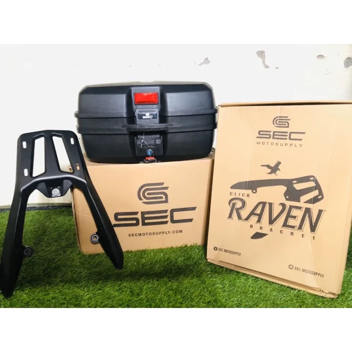 n}{SEC 45L TOP BOX AND RAVEN BRACKET FOR HONDA CLICK 125 150 V1 V2 ...