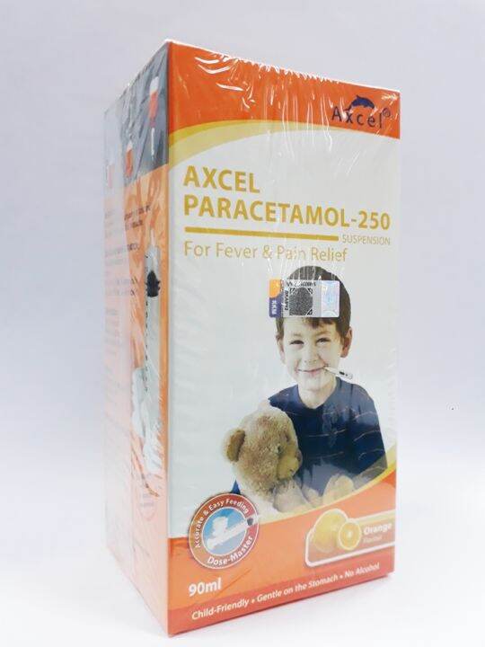 Axcel Paracetamol-250mg Suspension (Orange Flavour) 90mL | Lazada