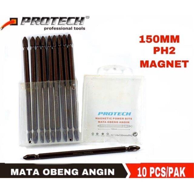 Mata Obeng Angin 150mm Ph2 2 Protech mata drei ketok magnet | Lazada ...