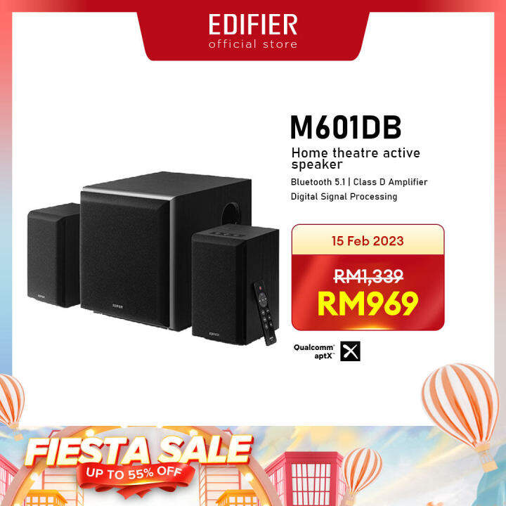 Edifier M601DB - 2.1 Home Theatre Speaker aktif dengan Bluetooth 5.1 ...