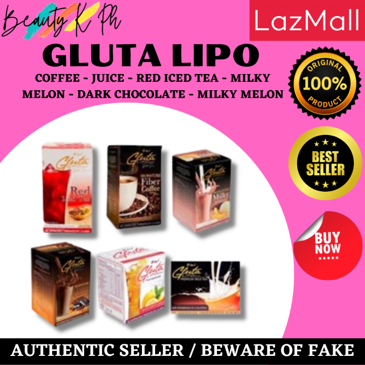Gluta Lipo (Juice, Coffee, Milk Tea, Dark Choco, Red Iced Tea; Milky ...