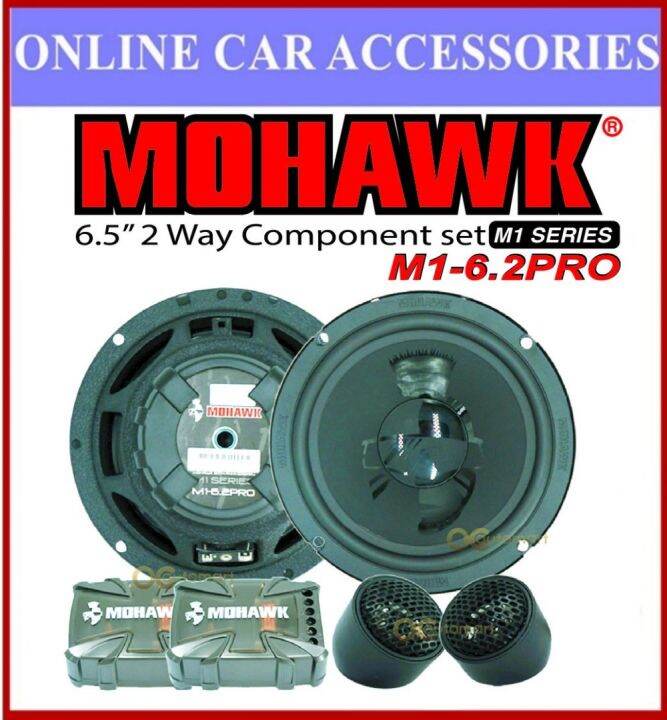 Mohawk M1 Series 6.5" Inch Component Set Car Speaker 2 Way Coaxial PRO Spk Kereta Spiker M3-6PRO ...