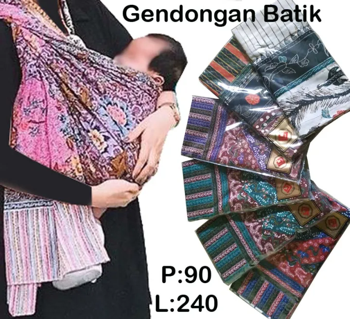Gendongan Bayi Batik Jarik Gendongan Tradisional Kain Batik Gendong ...