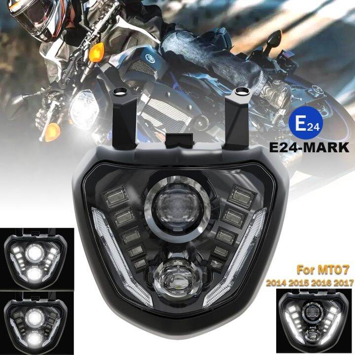 MT07 FZ07 LED Headlight Lamp DRL 2014 2015 2016 2017 Motorcycle ...