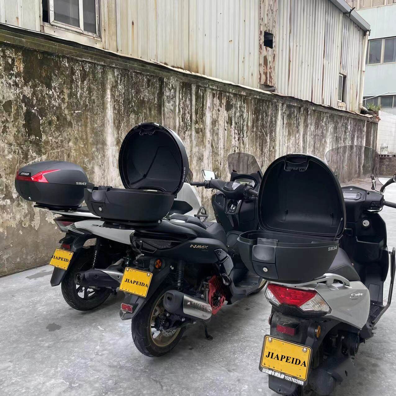 Universal Motorcycle 34L 39L 47L Rear Top Box Trunk Luggage Helmet ...