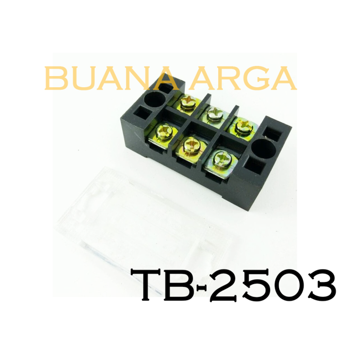 Terminal Block TB 25A TB-2503 / TB2503 3 Pole Fort | Lazada Indonesia