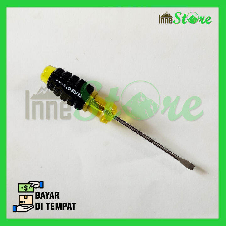 Obeng Gagang Karet TEKIRO - 6x125 mm Obeng Min 5" Obeng Mekanik ...