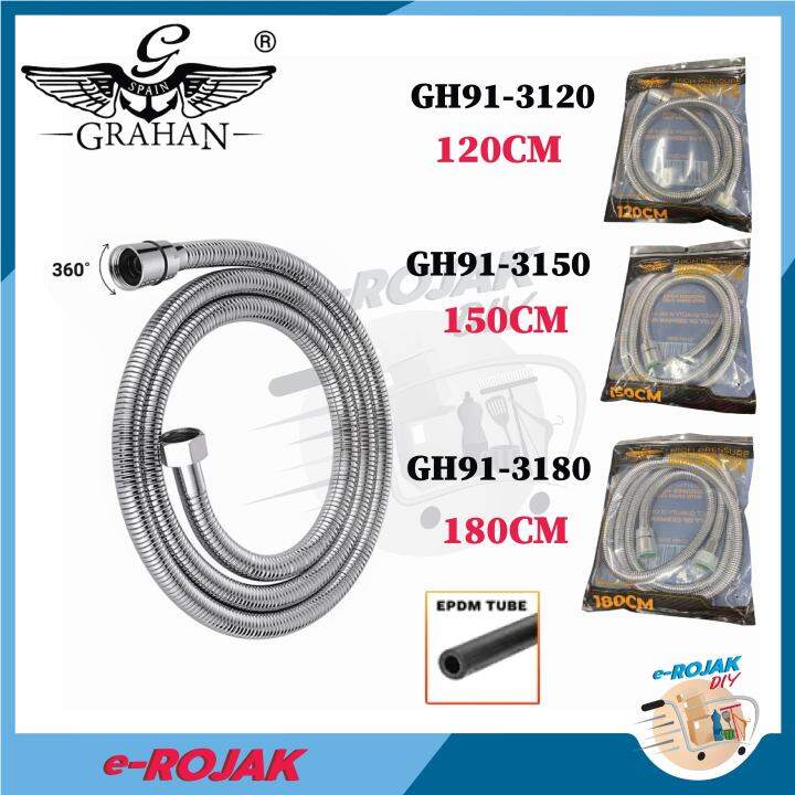 Grahan High Pressure Stainless Steel Shower Hose高压不锈钢淋浴软管 | Lazada