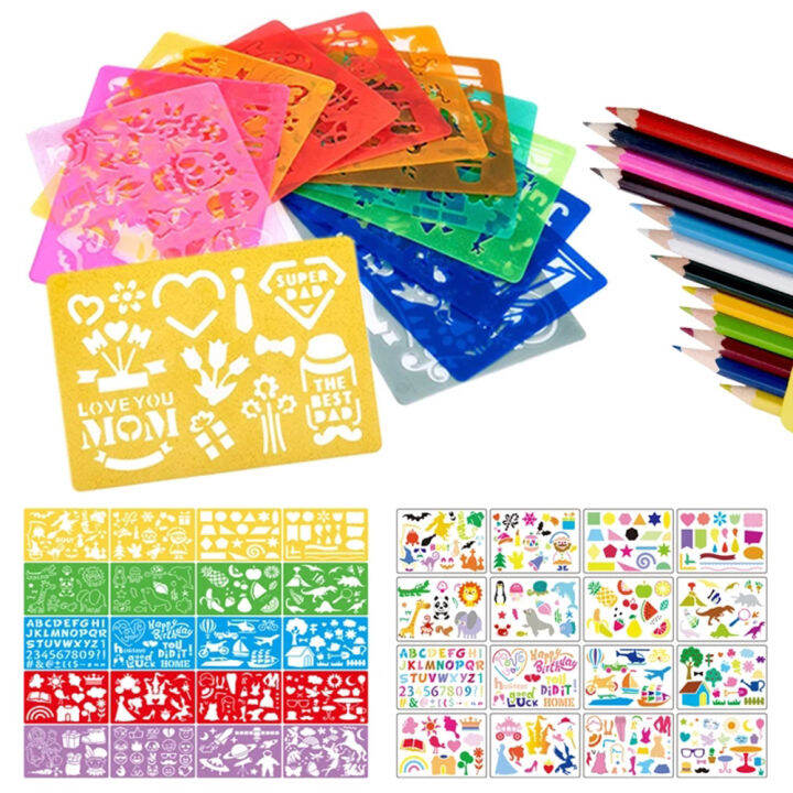 TOOCOLOR 20pcs Pattern Education Aids Color Board Children Learning Art ...