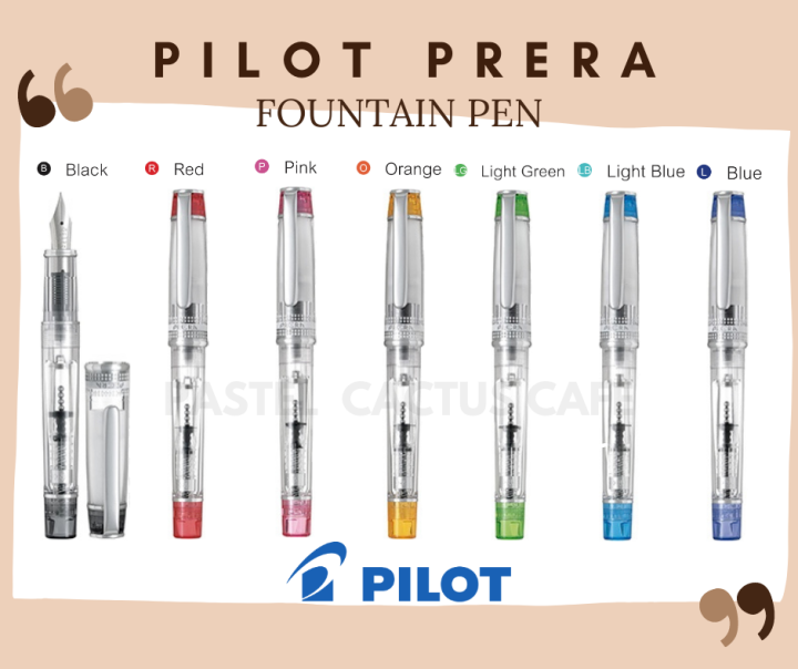 Pilot Prera (Iro-ai) Fountain Pen ปากกาหมึกซึม Pilot รุ่น Prera (Iro-ai ...