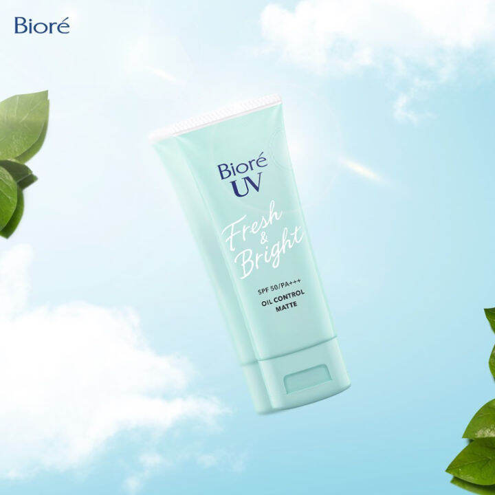 BIORE UV Fresh & Bright Oil Control Matte Sunscreen SPF 50+ PA+++ 30g - Sunblock Wajah | Lazada ...
