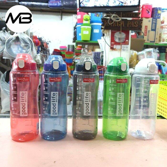 Botol Minum 1 Liter Goodlife bottle 1 Liter Basic Home by Lion Star ...