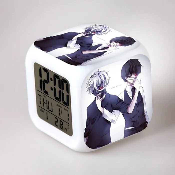 Tokyo Ghoul Kaneki Ken 7 Color Change Glowing Digital Alarm Clock ...