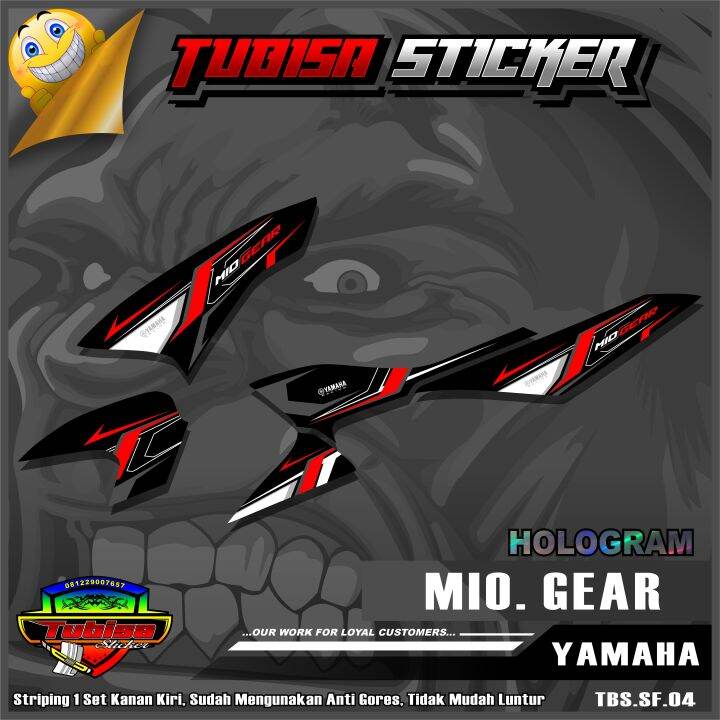 Sticker Striping MIO GEAR - Stiker Striping Variasi Motor MIO GEAR. TBS ...