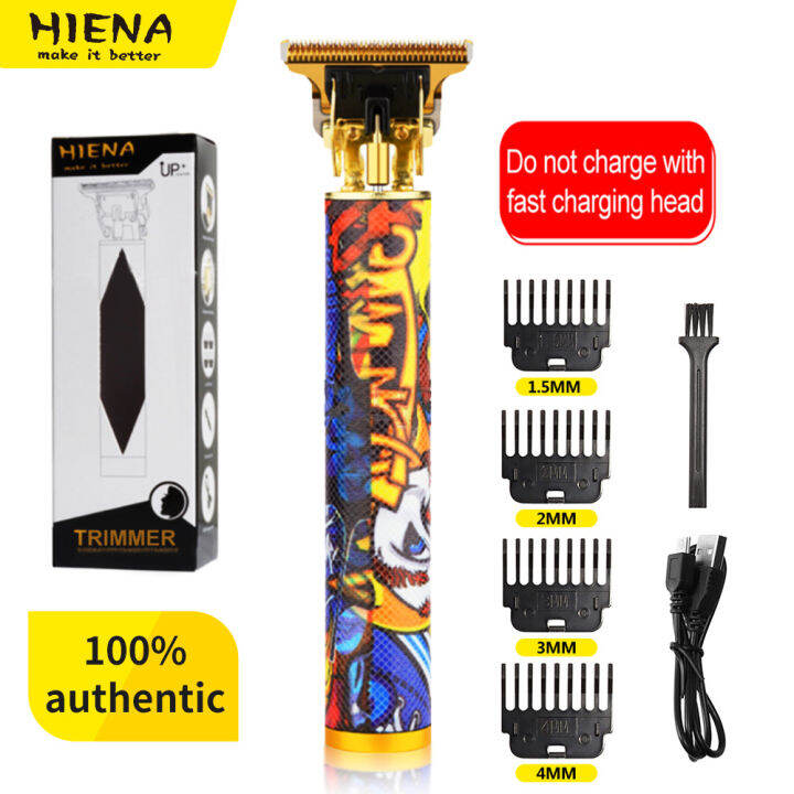 HIENA Professional Hair Trimmer T Blade All-metal Trimmer Cordless T9 ...