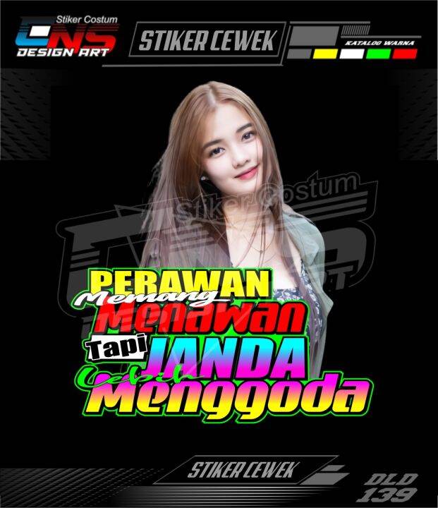 Stiker Cewek Cantik Stiker Vector Hijab Keren Sticker Print Sticker Variasi Mobil Motor Truck