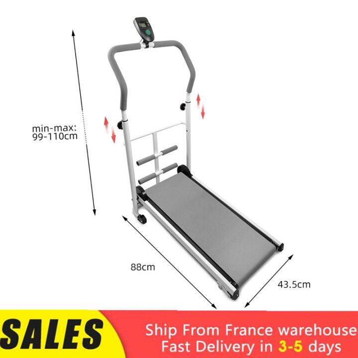 Basic Mechanical Treadmill With Sit-up Bar Multifunctional Foldable ...