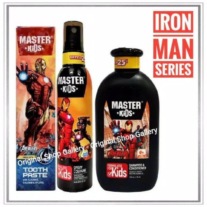 Paket Perlengkapan Mandi Anak Master Kids Paket Lengkap Karakter Iron ...