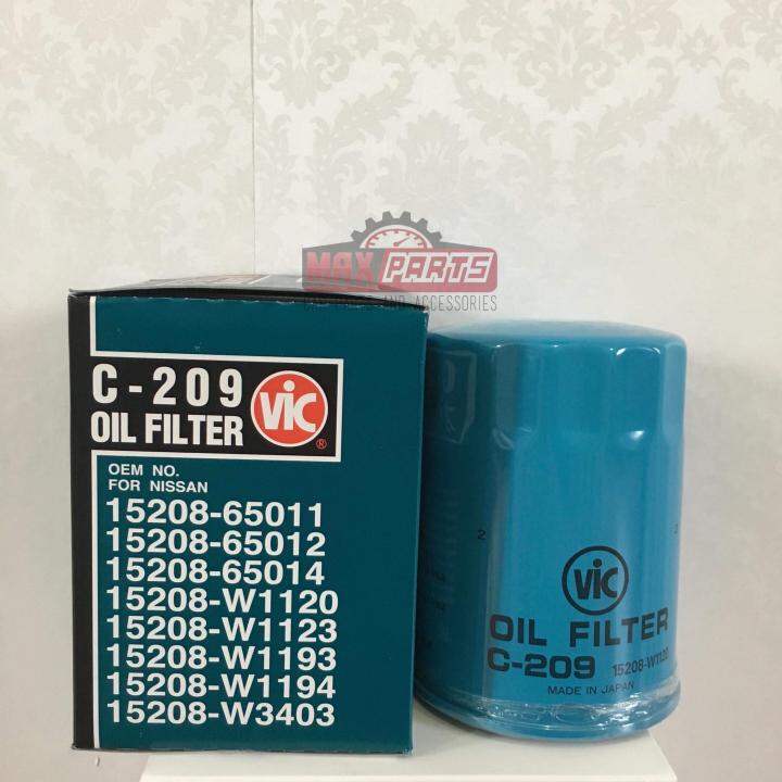 VIC C-209 OIL FILTER (FOR NISSAN URVAN 2001-2015 , FRONTIER TD23, TD25 ...